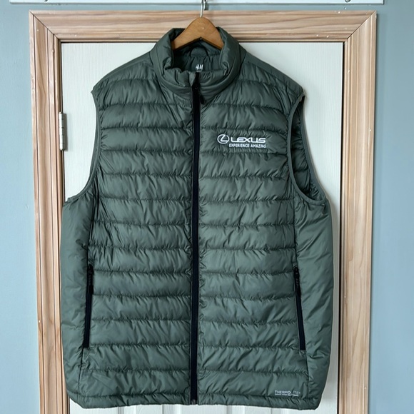 H&M | Jackets & Coats | Mens Puffer Vest With Lexus Insignia Xl | Poshmark
